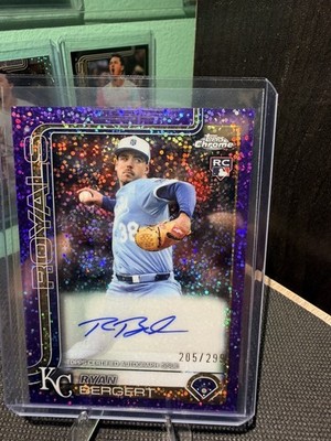 2025 Topps Chrome Update Ryan Bergert Purple Speckle Refractor /299 ...