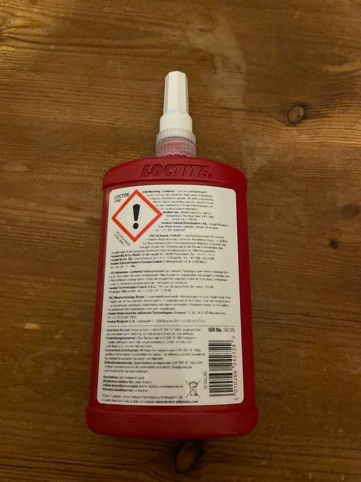 Henkel Loctite 242 Threadlocker 250ml, 2 available price is set per ...