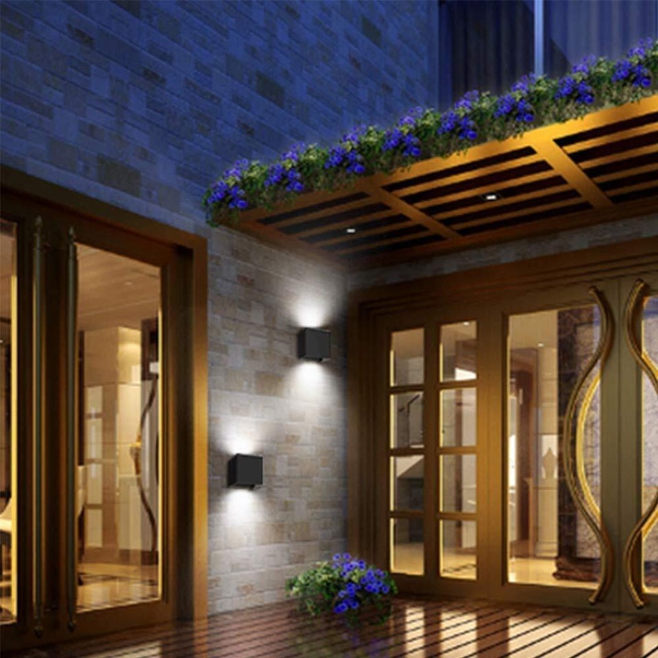 Modern LED Up Down Wall Lights Lighting Fixture Outdoor Indoor Lamp ...