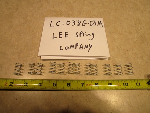 LOT OF 12 LEE SPRING COMPANY, LC 038G 03 M, COMPRESSION SPRINGS, F0029 ...