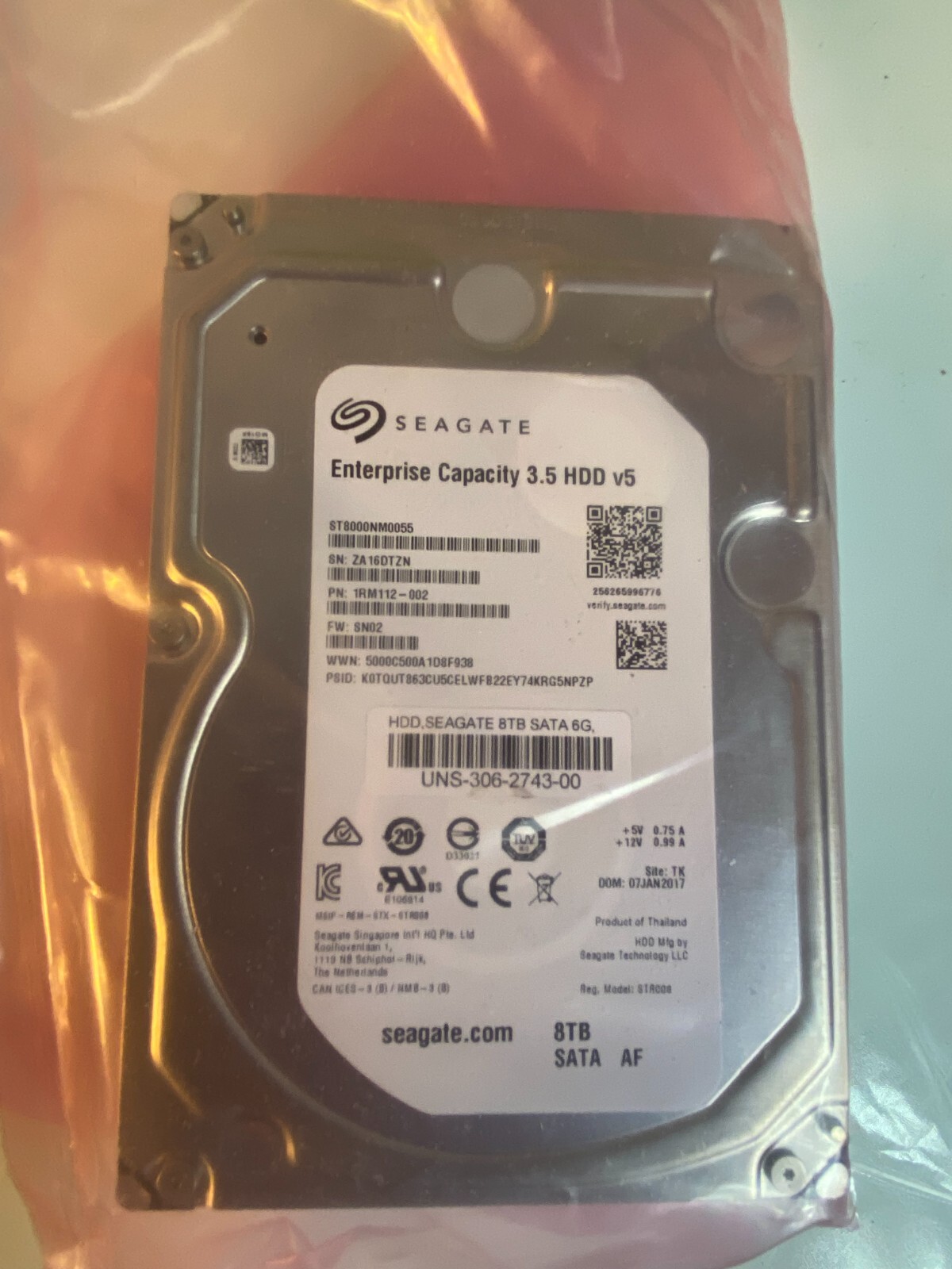 Seagate 8TB 3.5" 7.2K 6Gbps SATA III Internal HDD ST8000NM0055 | eBay
