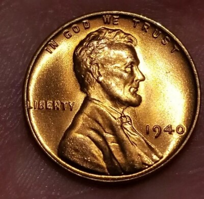 1940-P LINCOLN WHEAT PENNY CENT - CHOICE/GEM BU RED UNC | eBay