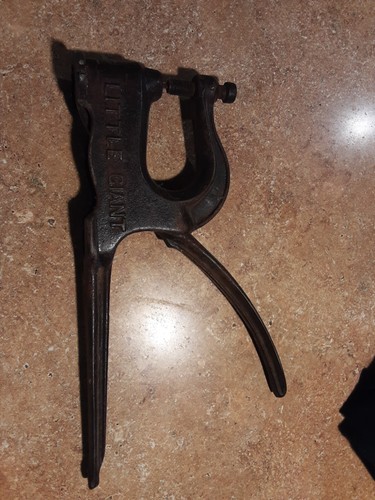 Little Giant brake shoe clutch lining Rivet Press Cast Iron Leather ...