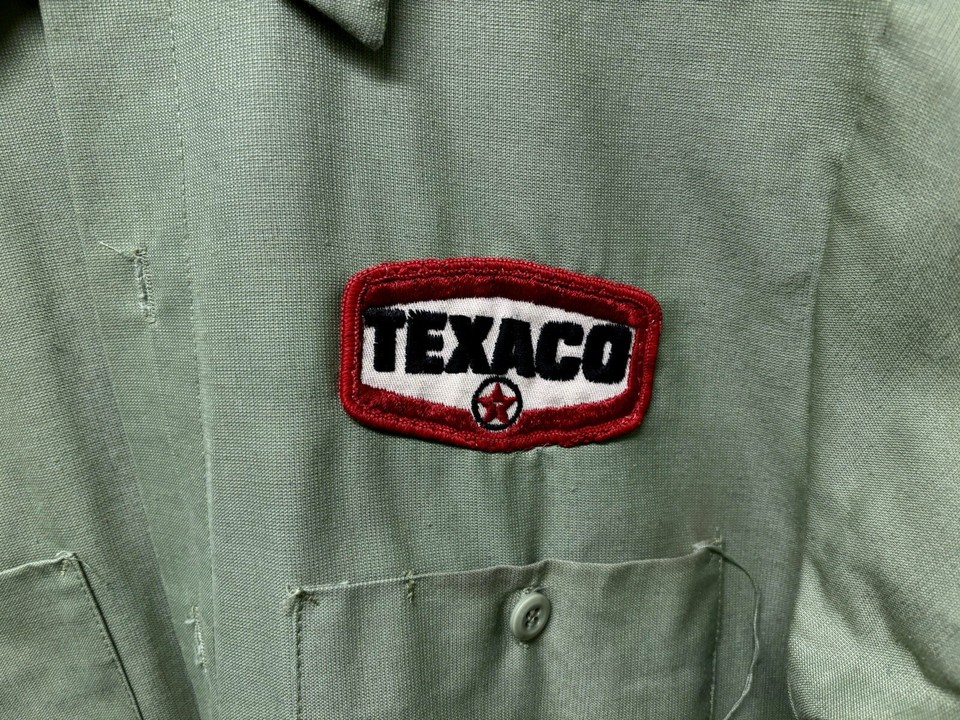 Vintage Texaco Lion Mechanic Uniform Work Shirt Patch Size Small | eBay
