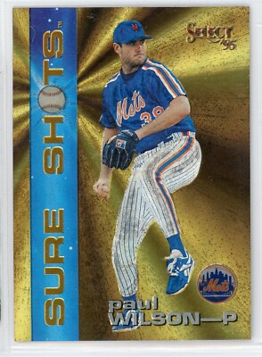 1995 Score Select PAUL WILSON Sure Shots #SS 9 Dufex Tech. Chase Card ...