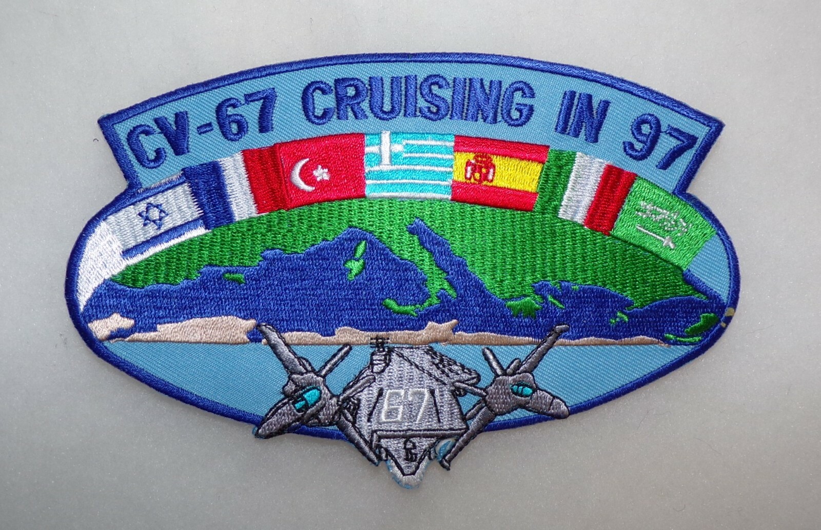 US Navy USS John F Kennedy CV-67 Mediterranean Cruise 1997 Patch | eBay