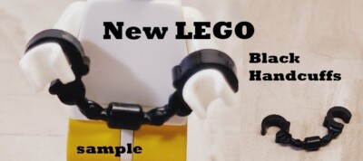 New LEGO Handcuffs Bad Guy Control BLACK HANDCUFFS Old West Sheriff ...
