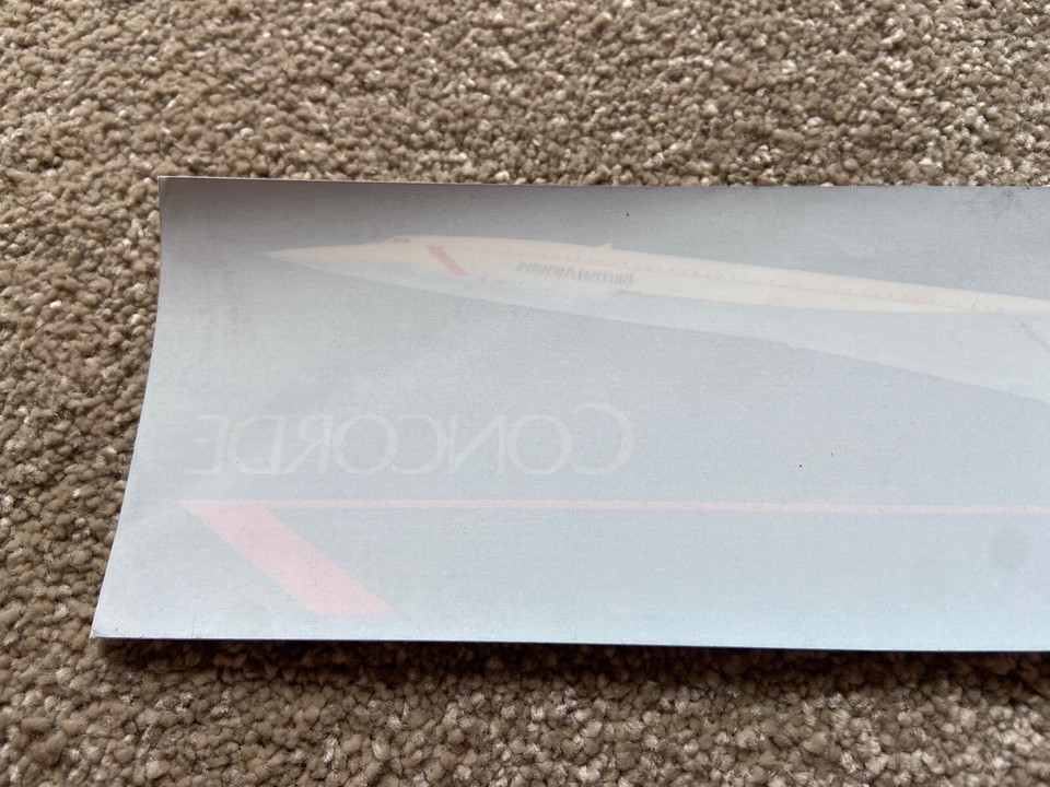 British Airways Concorde - Large (30cm) Window sticker from Landor era ...