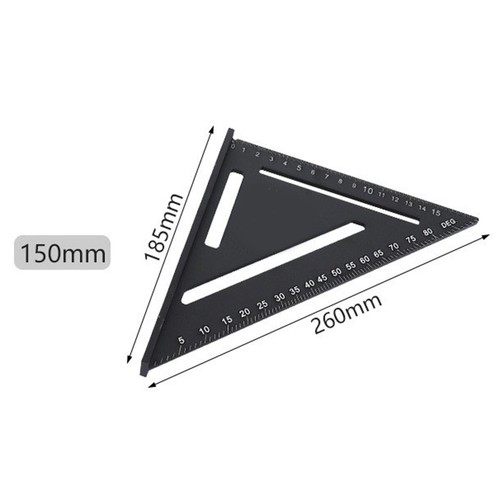 150/300mm Woodworking Aluminum Alloy Triangle Ruler Practical ...