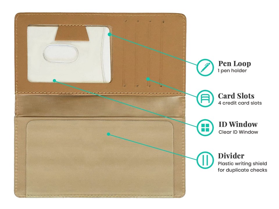 Swirls Designer Checkbook Cover, with Credit Card Slots & Pen Loop | eBay