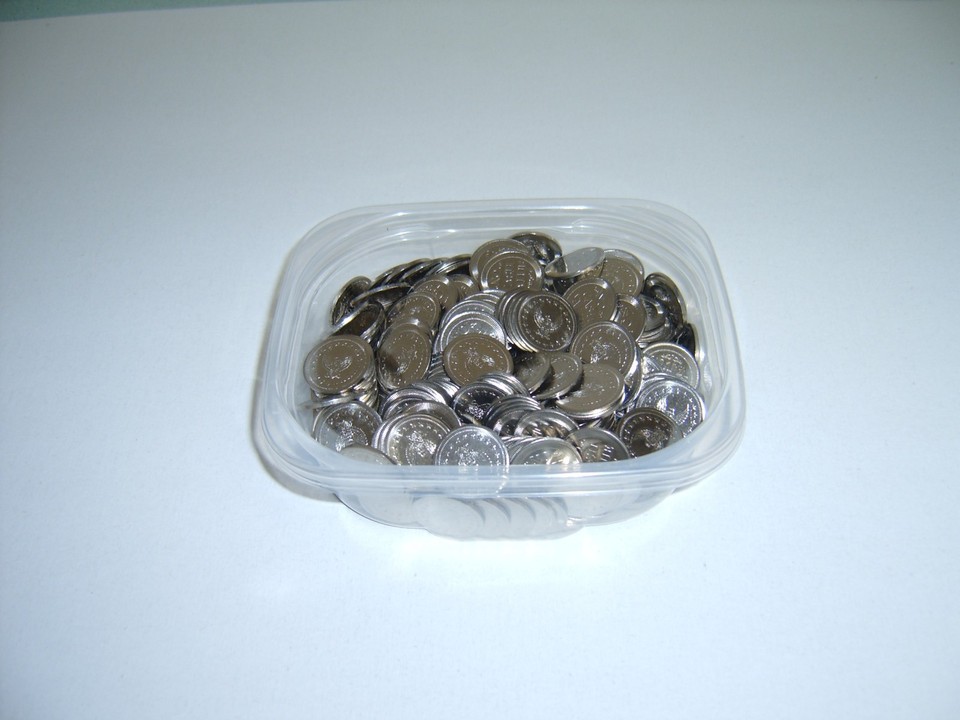 NEW 250 STAINLESS LIBERTY/EAGLE TOKENS FOR PACHISLO SKILL SLOT MACHINES ...