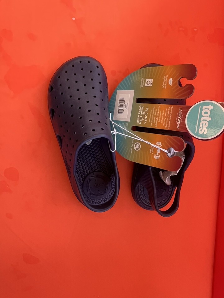 Totes Solbounce Sandals Clogs Boys 11-12 toddler Blue Water Shoes Kids ...