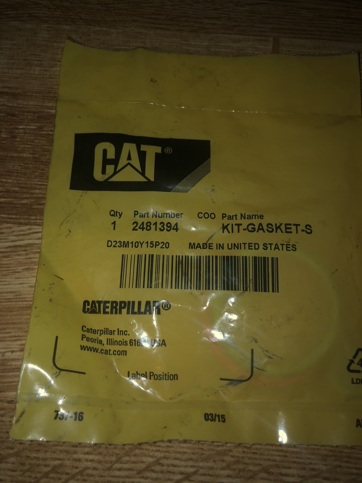 CAT 2481394 SEAL KIT, INJECTOR FOR Caterpillar (248-1394, 1895390) FITS ...