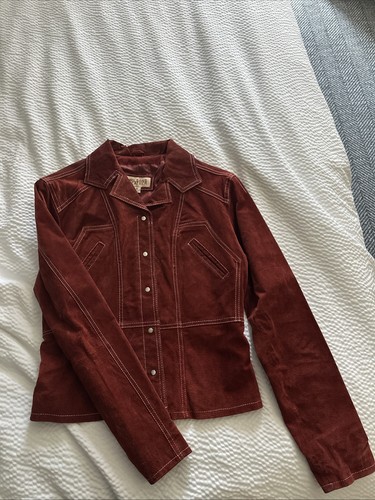 Gorgeous Red Suede Western Wilson Leather Wilson Jacket Women’s Medium ...