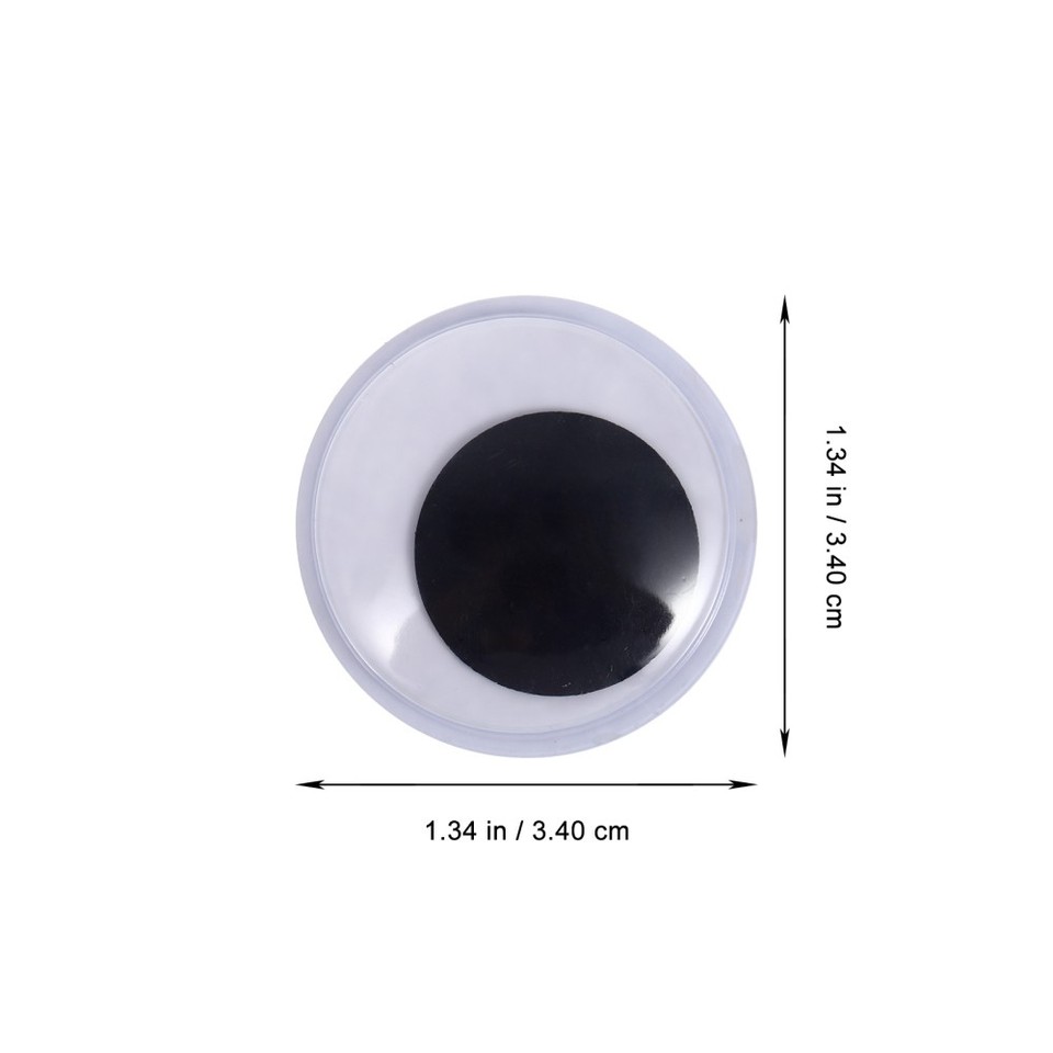 2 Bags Moving Eyeball Toys Craft Eyes Stick on Cartoon Stickers Doll ...