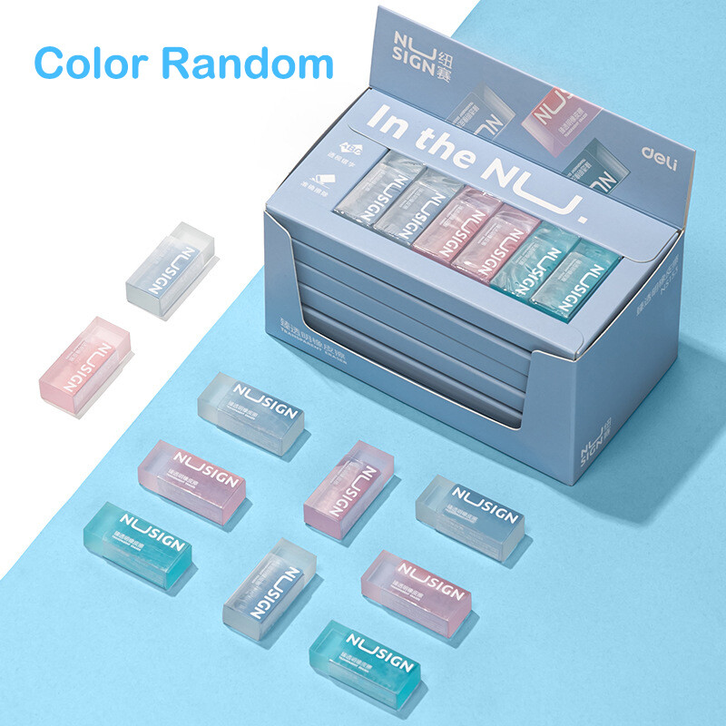 Cute Soft Eraser Transparent Eraser Simple Solid Color Eraser Student ...