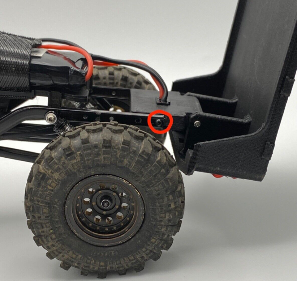 Axial SCX24 truck body Red chevy3800 1955 flatbed Fits C10 JLU Bronco ...