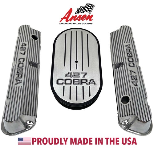 Ford 427 Cobra Pentroof Finned Valve Covers & 15" Air Cleaner Kit ...