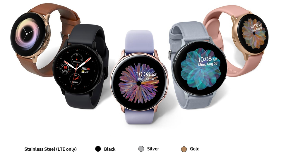 Samsung Galaxy Watch Active2 Stainless Steel LTE GSM Unlocked SM-R825U ...