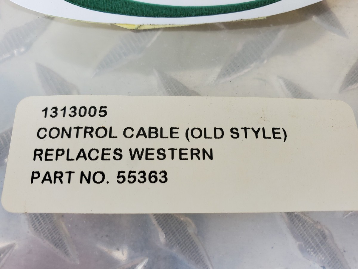 Western 55363 T-handle Cable Aftermarket Western Straight Blade Snow ...