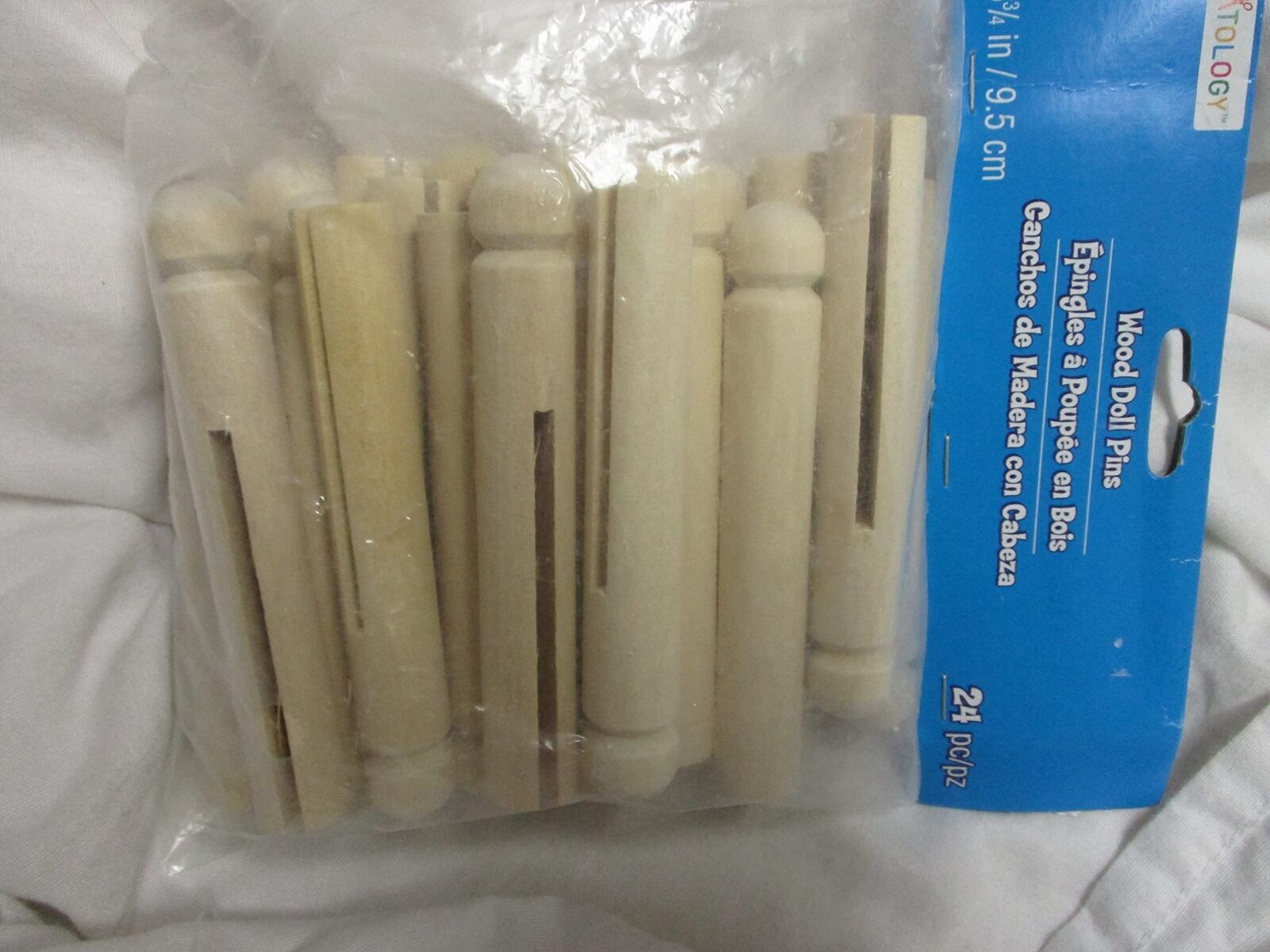 Wood Doll Pins 3 3/4" L x 3/4" W 24 in One Package | eBay