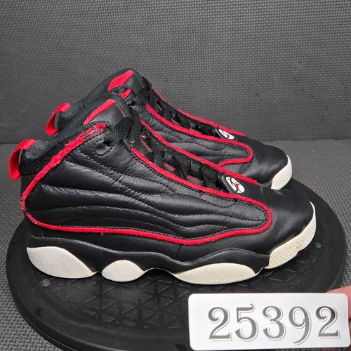 Jordan Pro Strong Shoes Boys Sz 3 Black Red White Sneakers Trainers | eBay