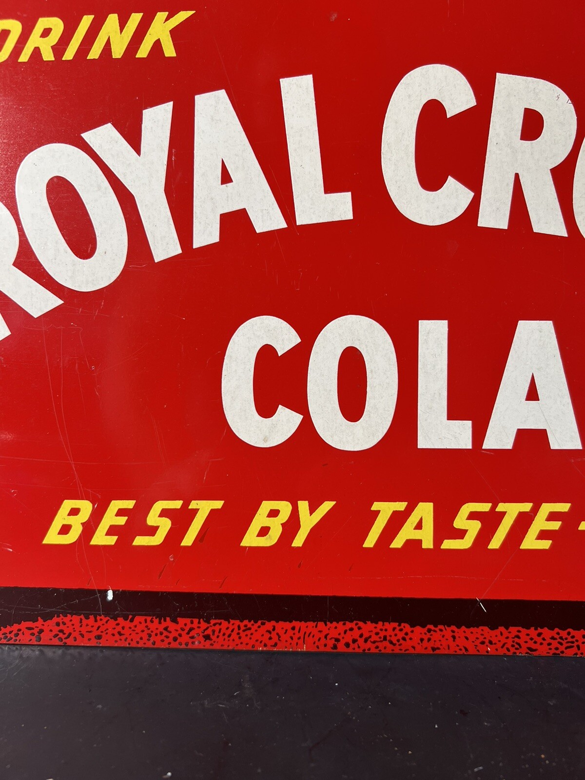 ORIGINAL ROYAL CROWN COLA SODA ADVERTISING FLANGE METAL SIGN RC COLA | eBay