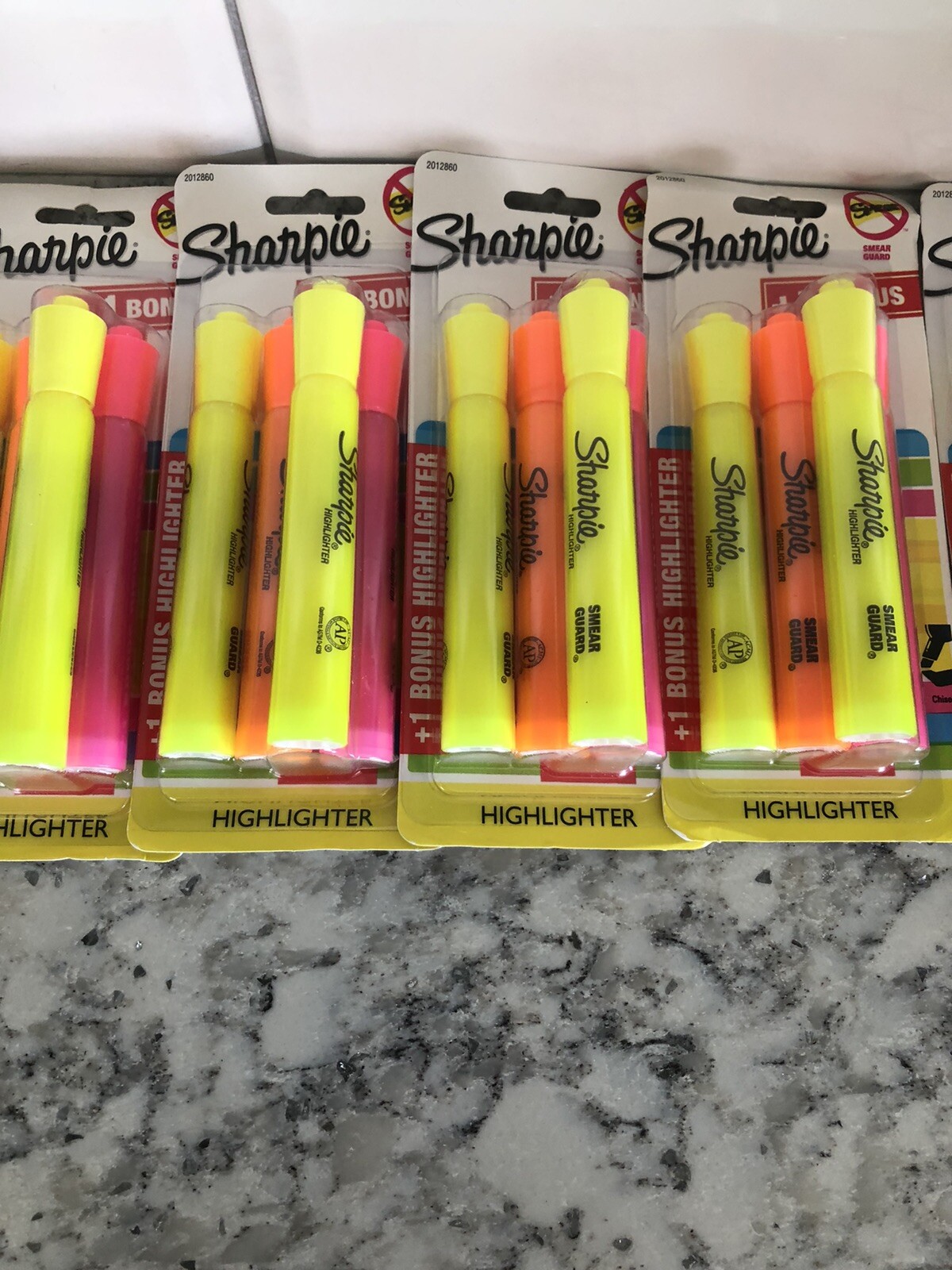Lot X 32 Sharpie Highlighter Smear Guard Chisel Tip Quick Dry ...