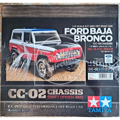 Tamiya 1/10 RC '71 - '75 Ford Baja Bronco CC-02 4WD w/ Motor, ESC & LED ...