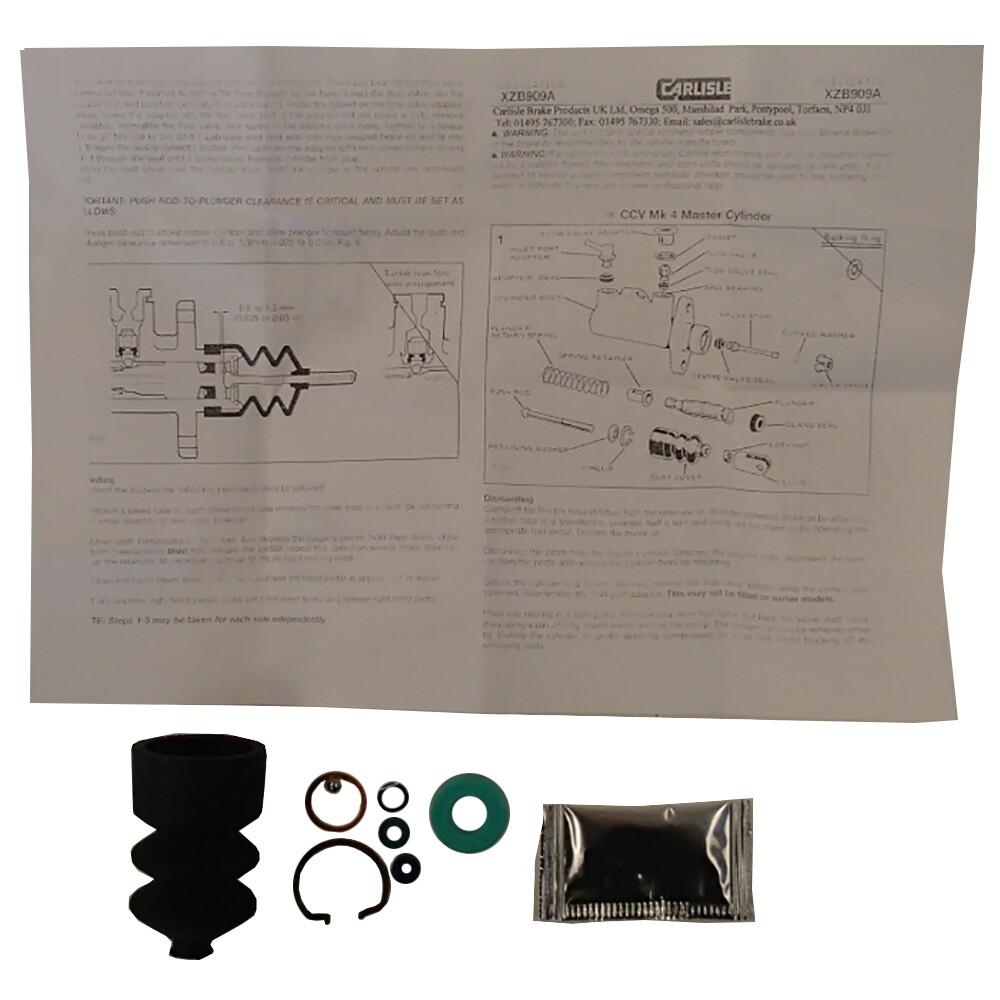 Backhoe Brake Master Cylinder Repair Kit Fits Case 580K 580L 580SL 580M ...