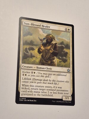 Sun-Blessed Healer [Foundations] Magic MTG | eBay