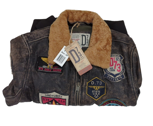 The Original D73 F-4 Cow Ston Wash LEATHER FLIGHT JACKET - Black Small ...