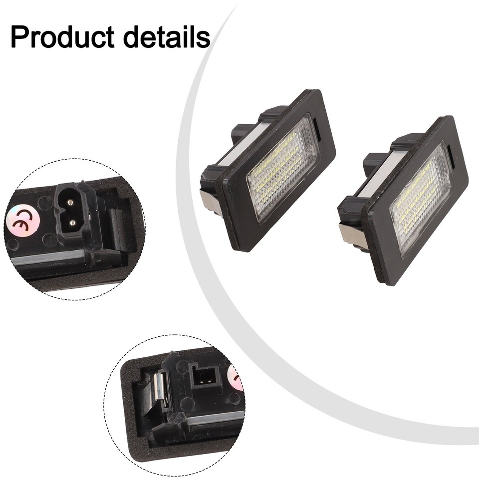 LED Lights License Plate Number Lights 168LM 24LED 6000-6500K E70 E39 ...