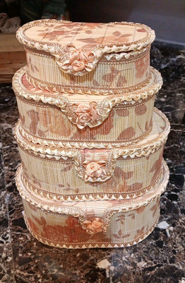 4pc Oblong Shape Bamboo Wooden Case Jewelry Storage Boxes Gift Box | eBay