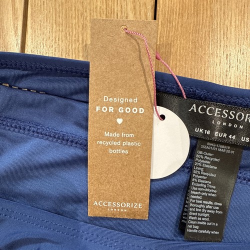 ACCESSORIZE Navy Bikini Sz 16 New | eBay UK