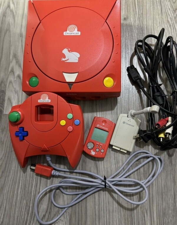 Sega Dreamcast Console Seaman Xmas Red Limited Edition + Controller | eBay