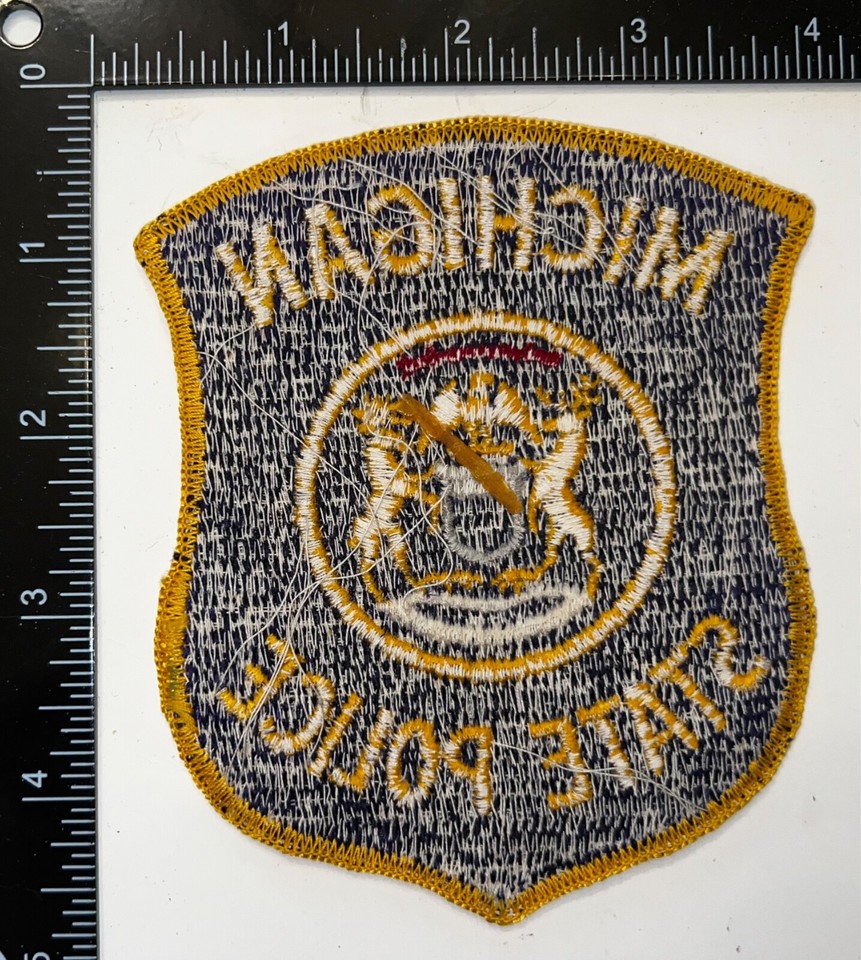 VINTAGE OBSOLETE Michigan MI State Police Patch | eBay