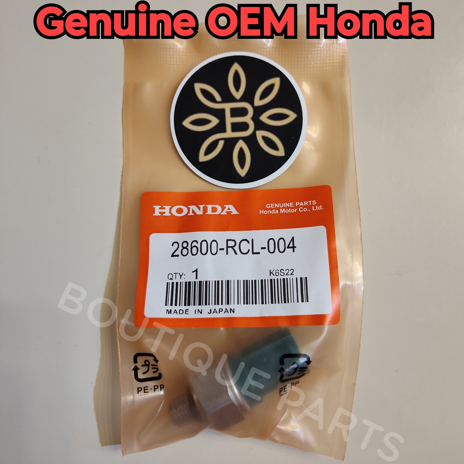 OEM Genuine for Honda Oil Pressure Sensor Transmission 2–3 Clutch 28600 ...
