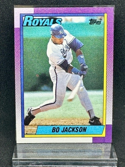 Bo Jackson Topps 1990 Baseball Kansas City Royals (Bo Knows) Card ...