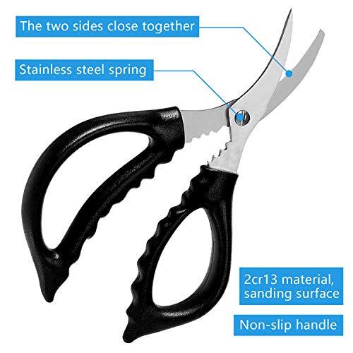 7 Pcs Seafood Tools Set Stainless Steel Crab Leg Crackers Lobster ...