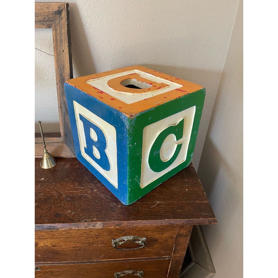 Big Vintage Block Letters | Primary Color ABC's | eBay