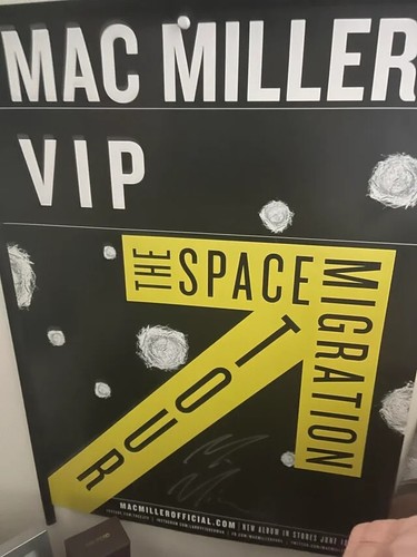 Mac Miller - Space Migration Tour - VIP Autographed Poster | eBay