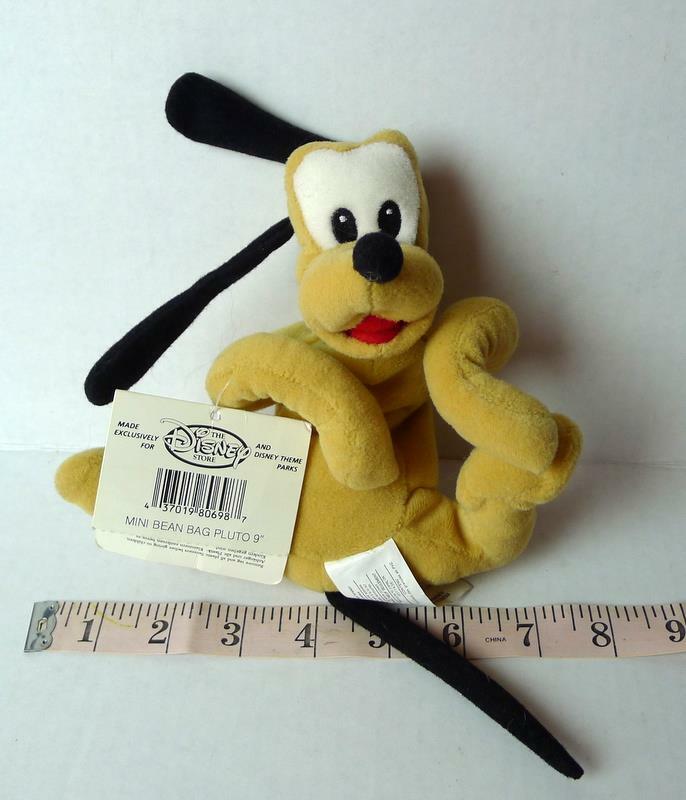 Disney Store Mini Pluto Bean Bag 9" | eBay