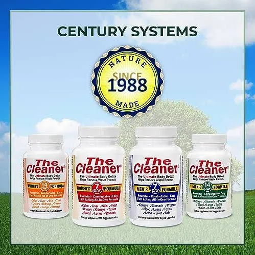 Century Systems The Cleaner Total Body Detox and Colon Cleanse (All ...