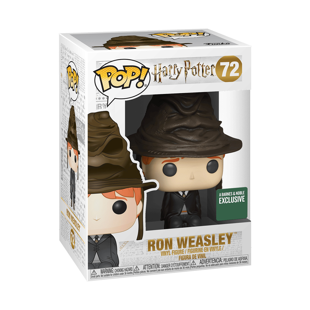 Funko Pop! Vinyl: Harry Potter - Ron Weasley (Sorting Hat) - Barnes and ...