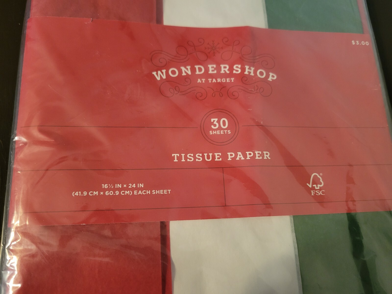 2 Pkgs. of Wondershop At Target 30 Sheets Of 16 1/2" x 24" Tissue Paper ...