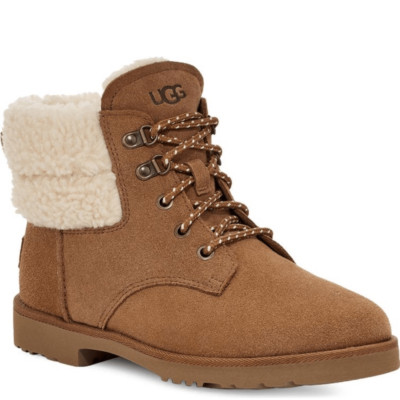 UGG Romely Heritage Lace Fashion Boot Chestnut size 7 | eBay