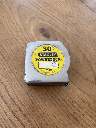 Stanley Powerlock #33-430 30' Foot Tape Measure Made in USA Used Good ...