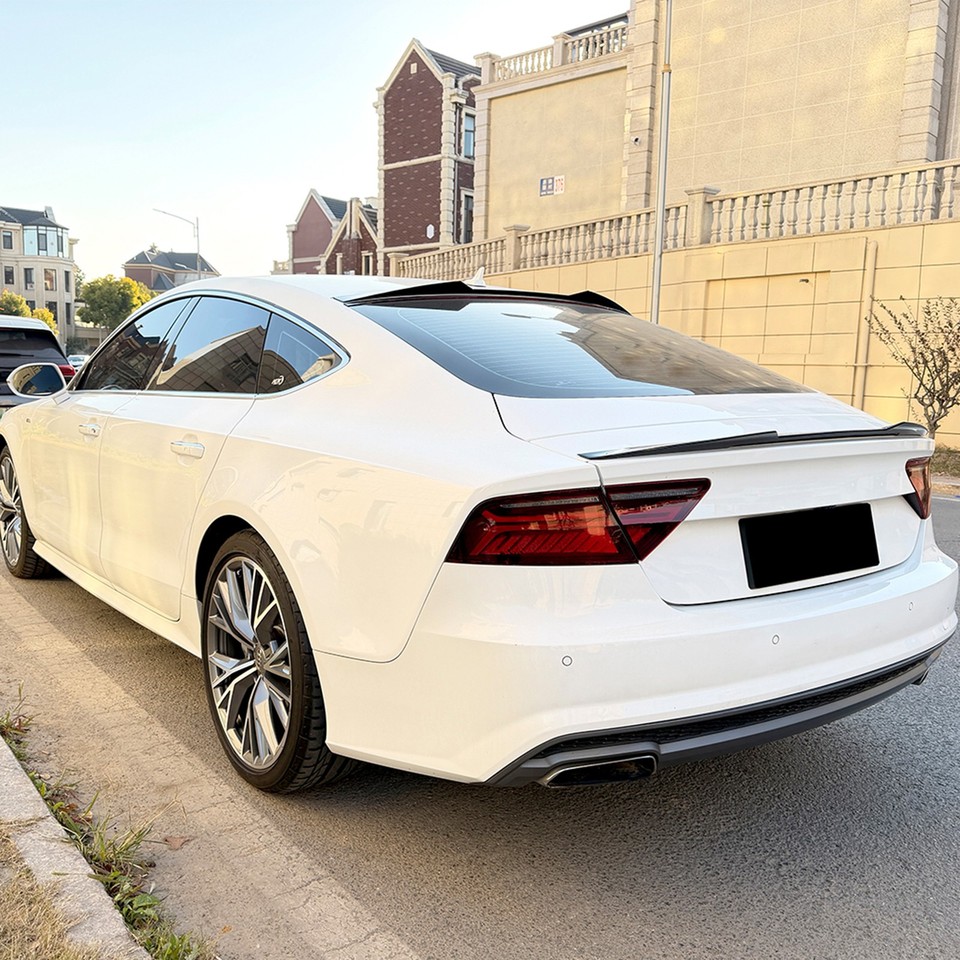 Rear Roof Spoiler Splitter Wing Kit For Audi A7 S7 C7 2011-2017 2012 ...