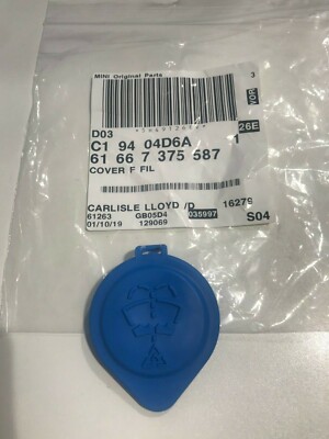 Genuine Mini + BMW R55 R56 R57 Windscreen Washer Reservoir Cap ...